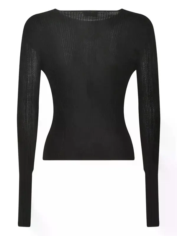 LANVIN Ribbed Knit Top