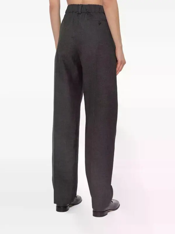 Givenchy Pleated Wool Trousers - Grey