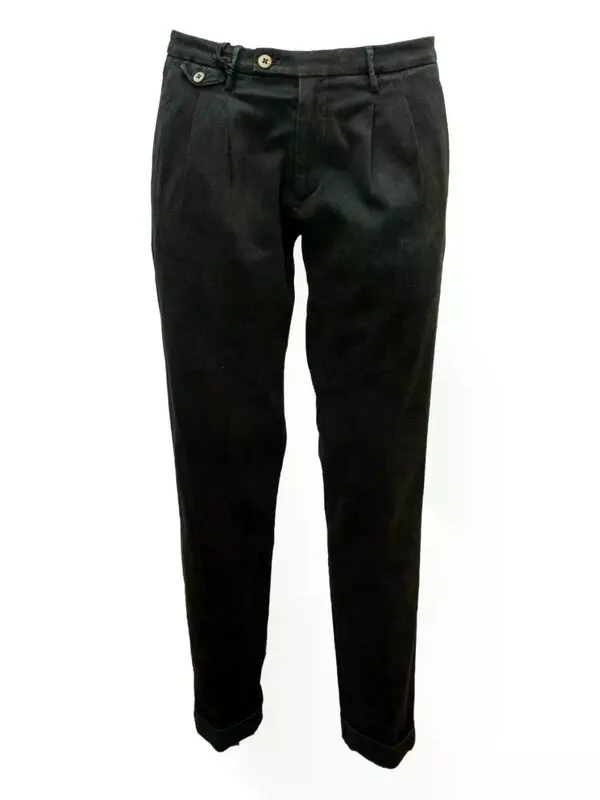 MICHAEL COAL Pleated Cuffed Trousers