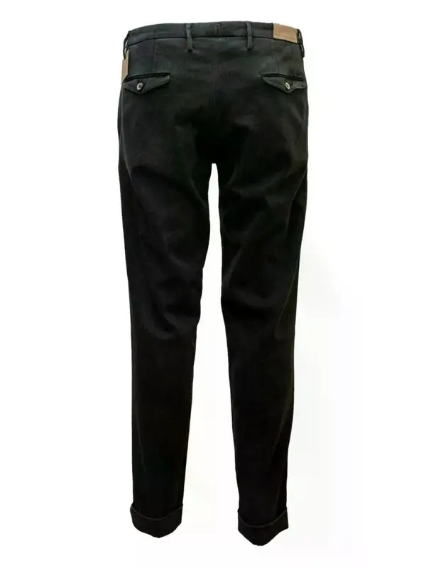 MICHAEL COAL Pleated Cuffed Trousers