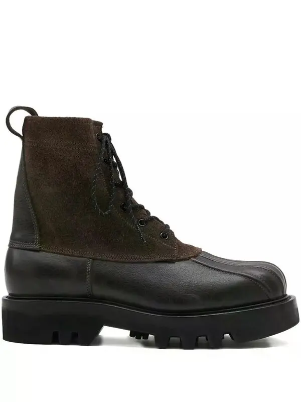 PARACIA B-type 02 Lace-up Leather Suede Boots