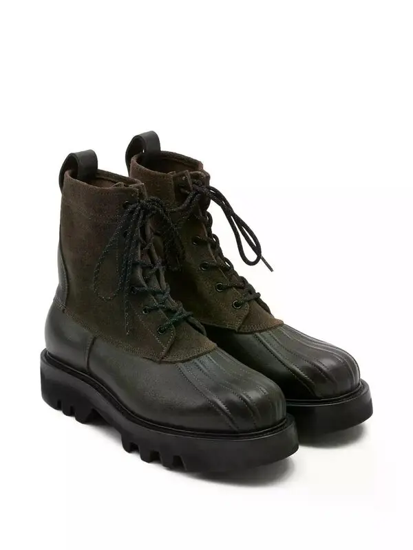 PARACIA B-type 02 Lace-up Leather Suede Boots