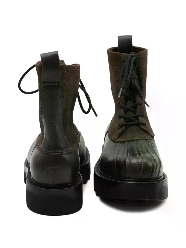PARACIA B-type 02 Lace-up Leather Suede Boots