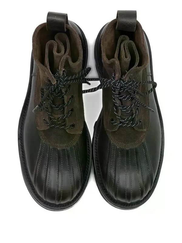 PARACIA B-type 02 Lace-up Leather Suede Boots