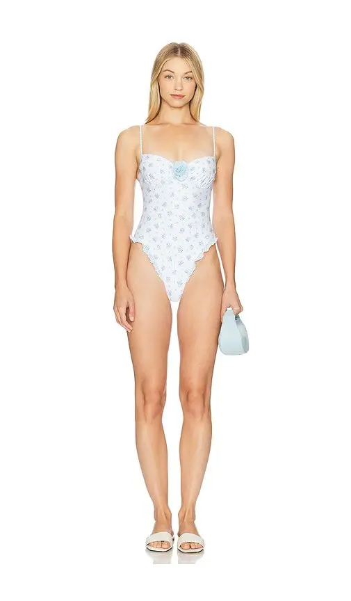 Tularosa Jeanne One Piece - Blue Floral