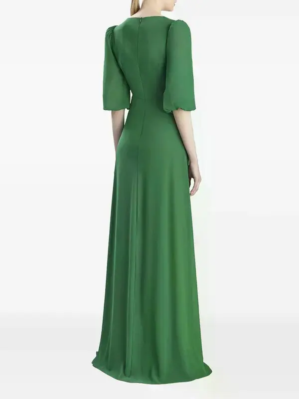 slim fit dress slacks Nicole Miller 70's Heritage Silk Dress Olive Green Size 0 SKU 000077 –  Designers On A Dime main image 0