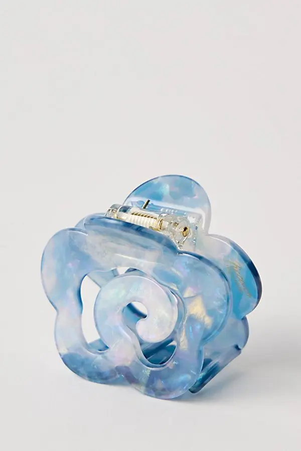 FICCARE Fleur Jaw Iridescent Clip - Ocean Blue