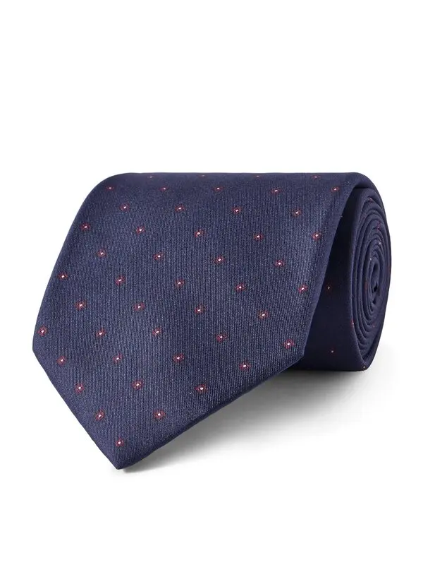 Dunhill 9.5cm Silk-jacquard Tie - Blue