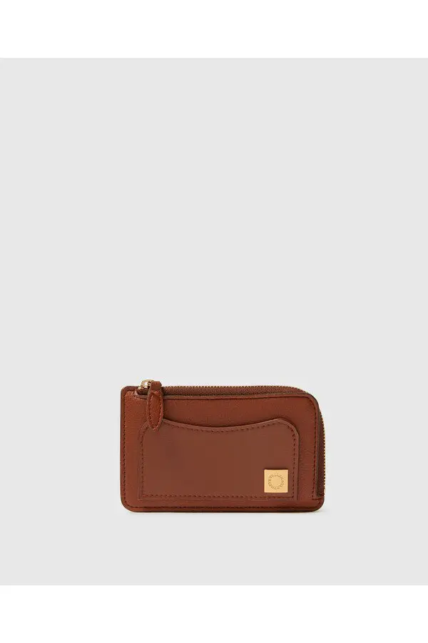 Stella McCartney Ryder Zipper Cardholder - Red