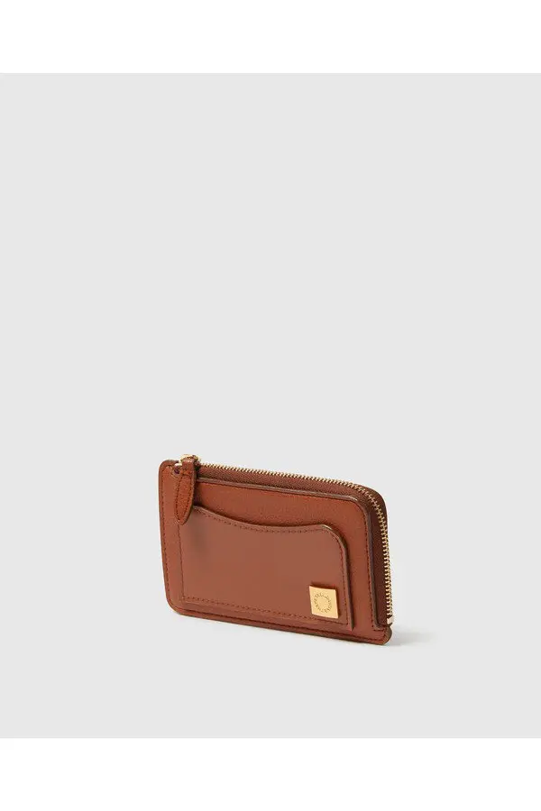 Stella McCartney Ryder Zipper Cardholder - Red
