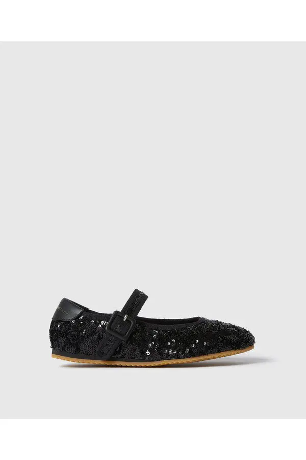 Stella McCartney Ryder Sequin Ballet Flats - Black