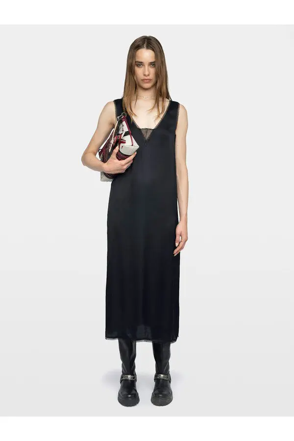 Zadig&Voltaire Renzo Satin Dress - Black