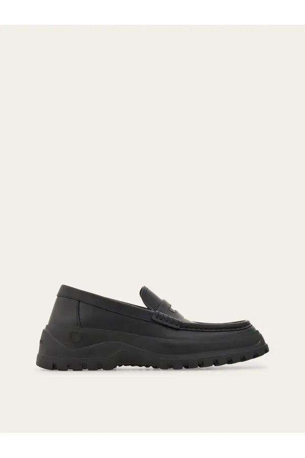 Salvatore Ferragamo Black Leather Penny Loafers Size 10.5M FERRAGAMO Parigi Driver Loafers | Shopbop main image 2