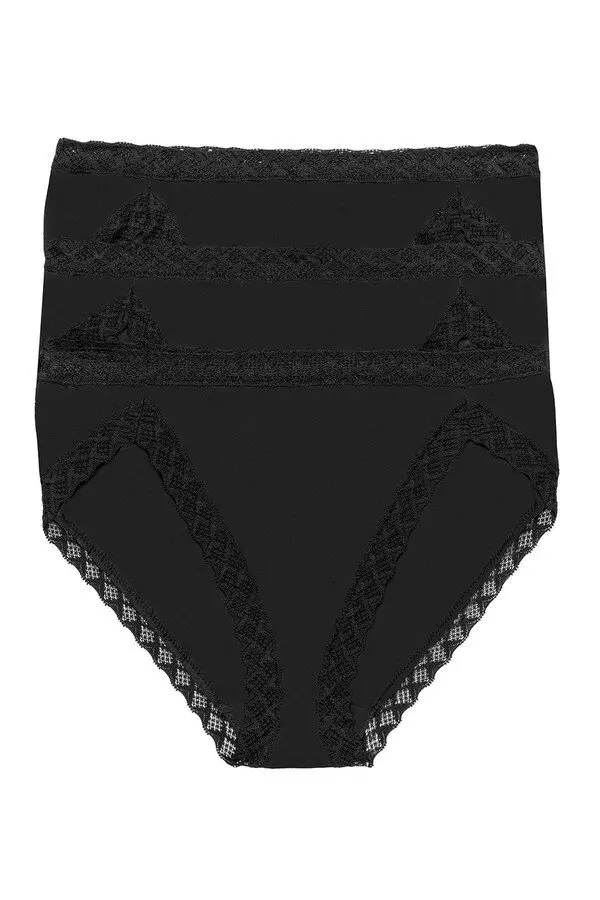 Natori Bliss French Cut Brief 3-pack - Black