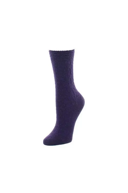 Natori Rib Knit Texture Crew Socks