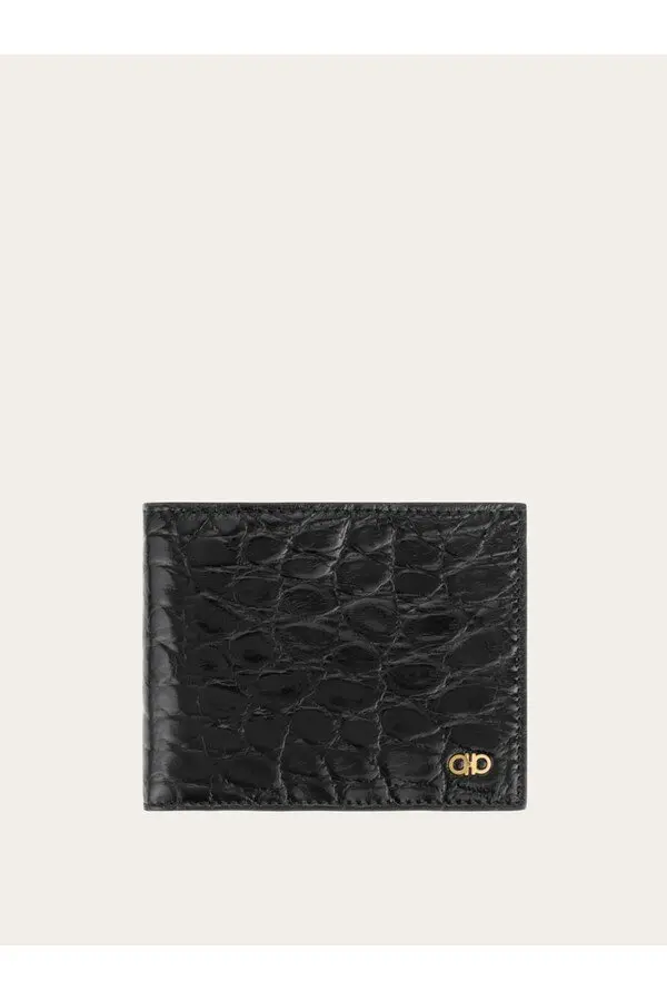 FERRAGAMO Gancini Wallet - Black