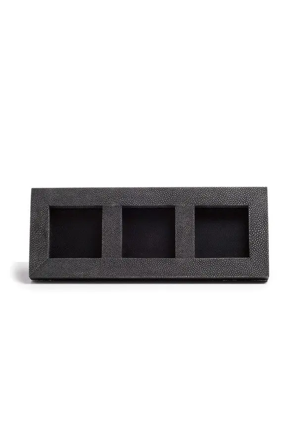 Natori Shagreen Triple Photo Frame