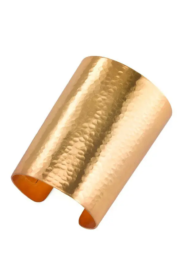 Natori Hammered Cuff Bracelet - Gold