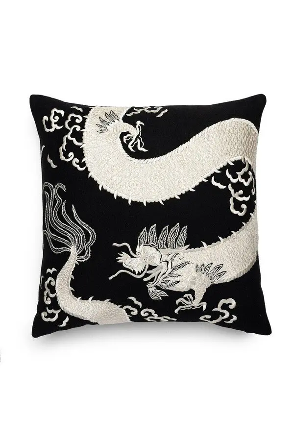Natori Mayon Dragon Embroidery Pillow