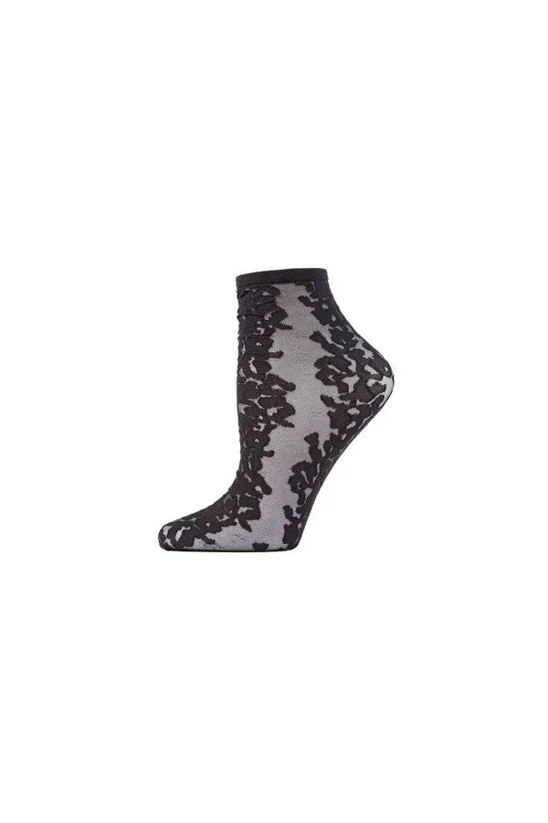 Natori Sheer Shortie Socks - Black