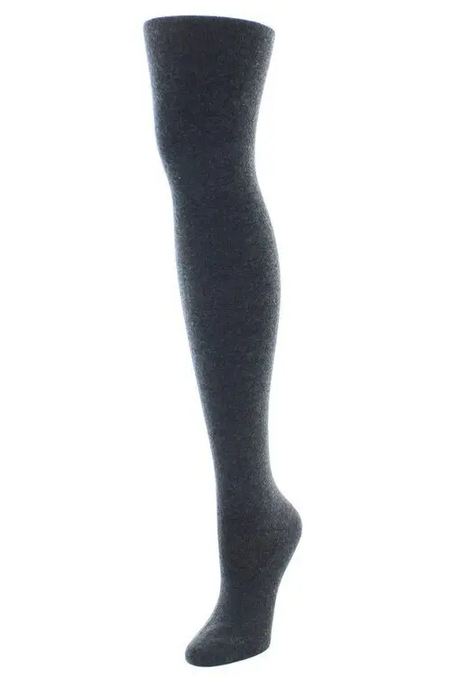 Natori Cashmere Sweater Tights - Black / Gray