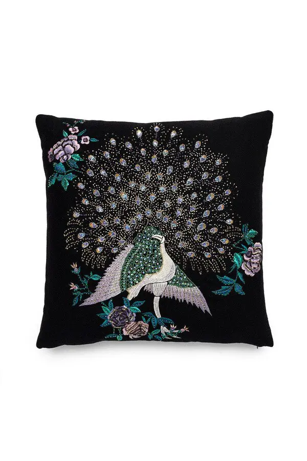 Natori Mayon Beaded Peacock Pillow Case