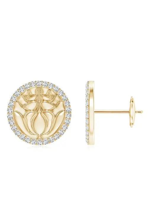 Natori Kamon 14k Diamond Stud Earrings