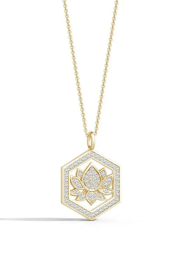 Natori Indochine Spirit Diamond Pendant Necklace - Gold