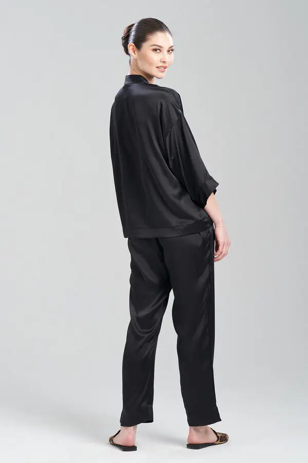 Natori Key Essentials Silk Pj - Black