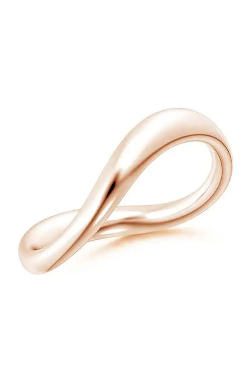 Natori Shangri-la Brushstroke 14k Stacking Ring - Gold