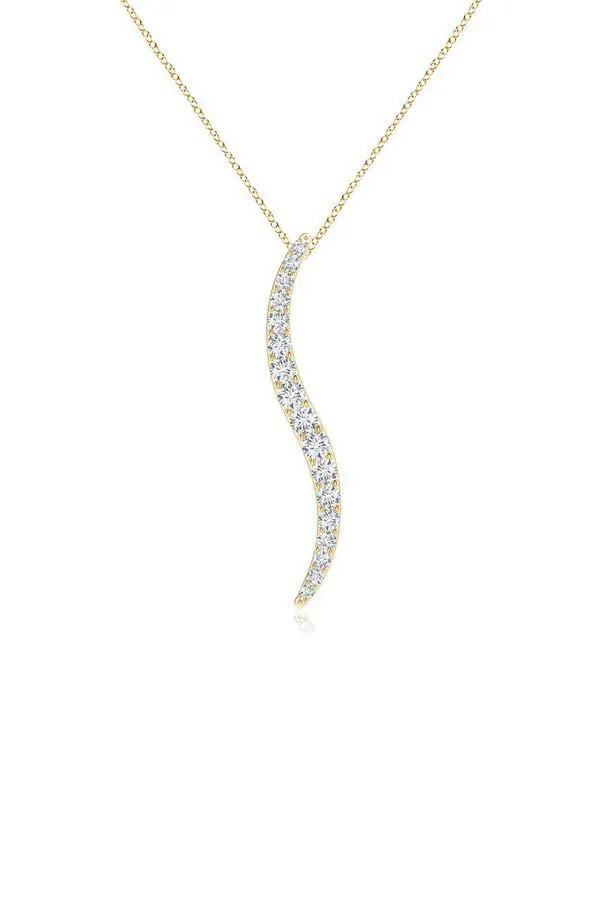 Natori Shangri-la Brushstroke 14k And Diamond Pendant Necklace - Gold