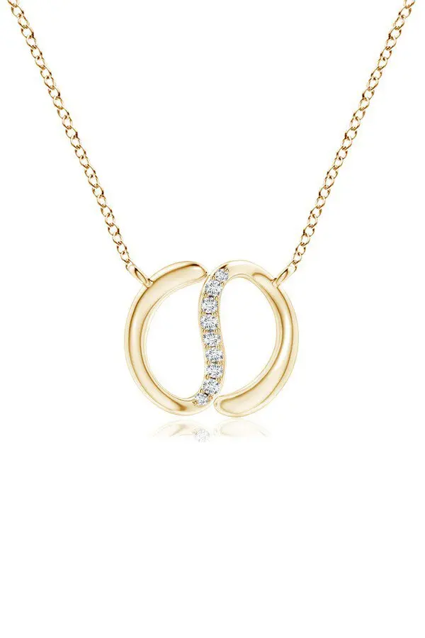 Natori Shangri-la Yin-yang Diamond Pendant Necklace - Gold