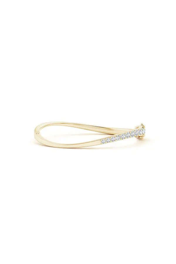 Natori Shangri-la Brushstroke 14k And Diamond Half Bracelet - Gold