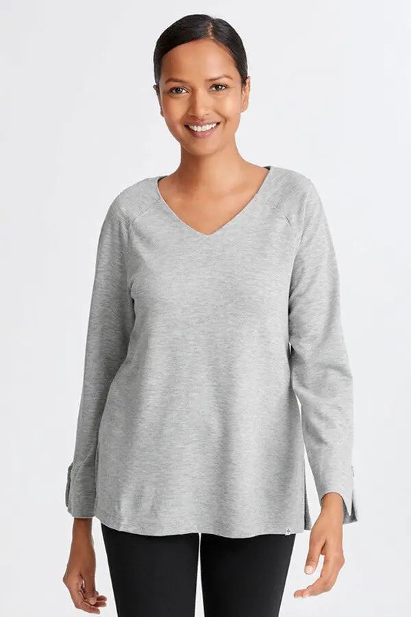 Natori Arm Access Shirt - Gray