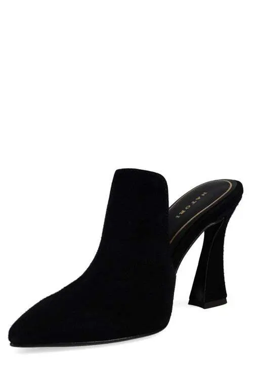 Natori Minh Suede Heel Mule