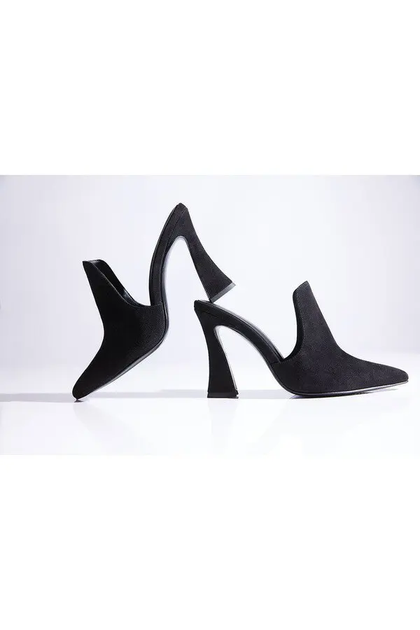 Natori Minh Suede Heel Mule