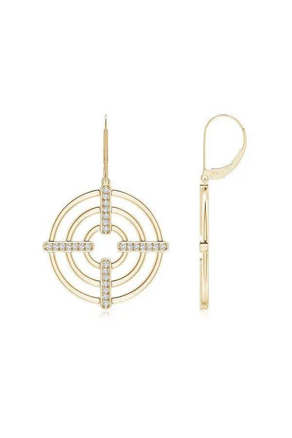 Natori Infinity Concentric Circle 14k Earrings - Gold