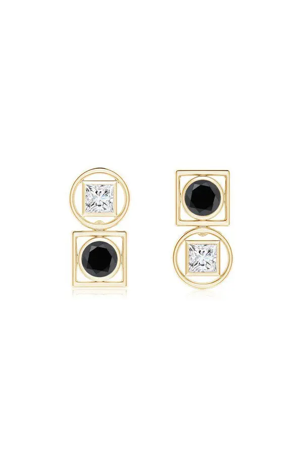 Natori Infinity 14k Diamond Two Stone Stud Earrings - Gold