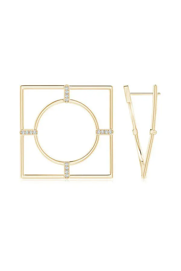 Natori Infinity 14k Geometric Hoop Earrings