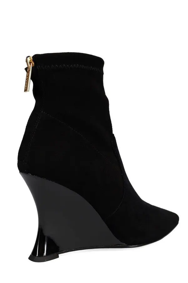 Natori Neko Suede Wedge Ankle Boots