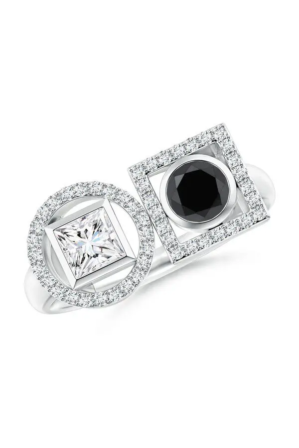 Natori Infinity 14k Diamond Two Stone Statement Ring - Gold