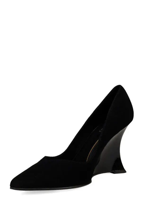 Natori Nori Suede Wedge Pump