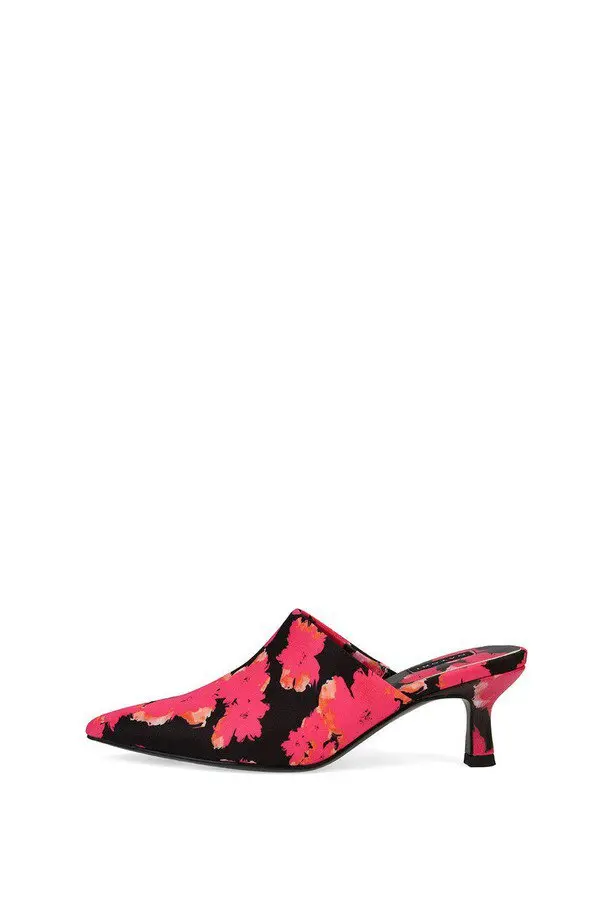 Natori Pointed Toe Mule Heel - Orange