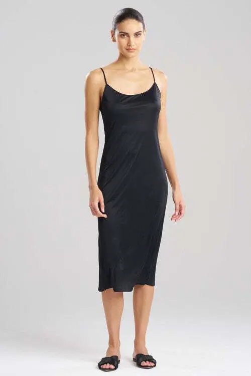 Natori Body Doubles Low Back Slip Dress - Black
