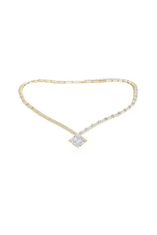 Natori Orient Express 14k And Cushion Diamond Necklace - Gold