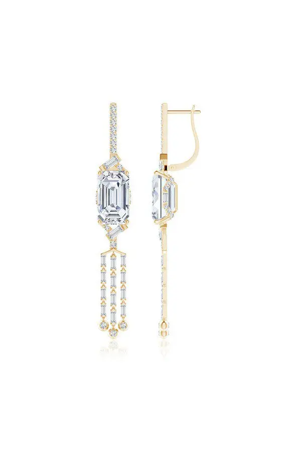 Natori Orient Express Lab-grown Diamond Tassel Drop Earrings - Gold