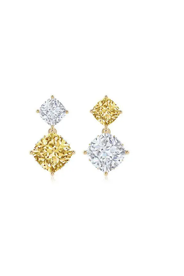 Natori Orient Express Lab-grown Diamond Two-stone Earrings - Gold