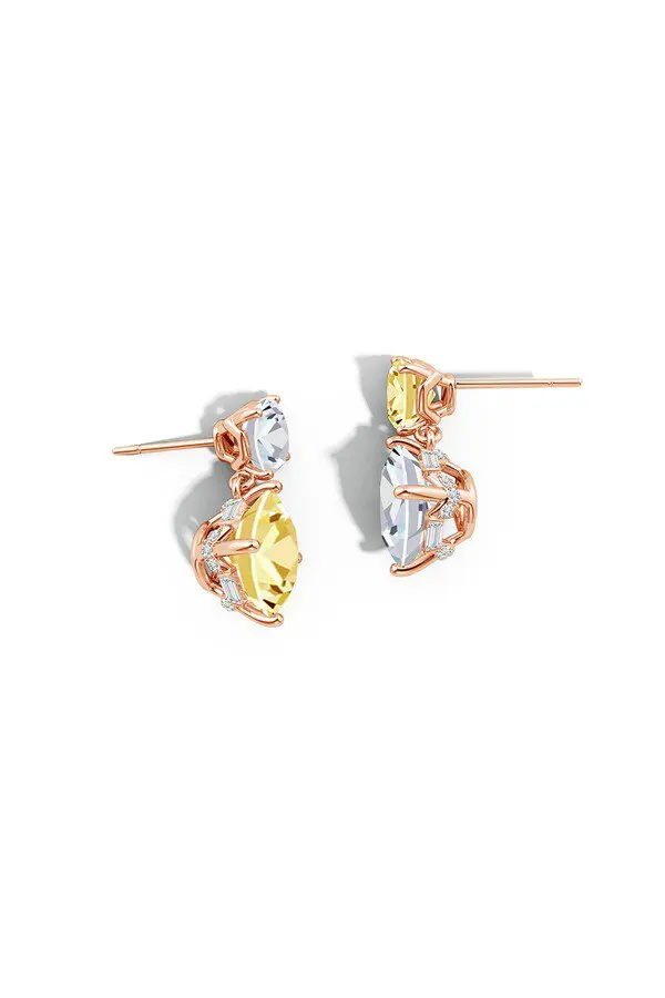 Natori Orient Express Lab-grown Diamond Two-stone Earrings - Gold