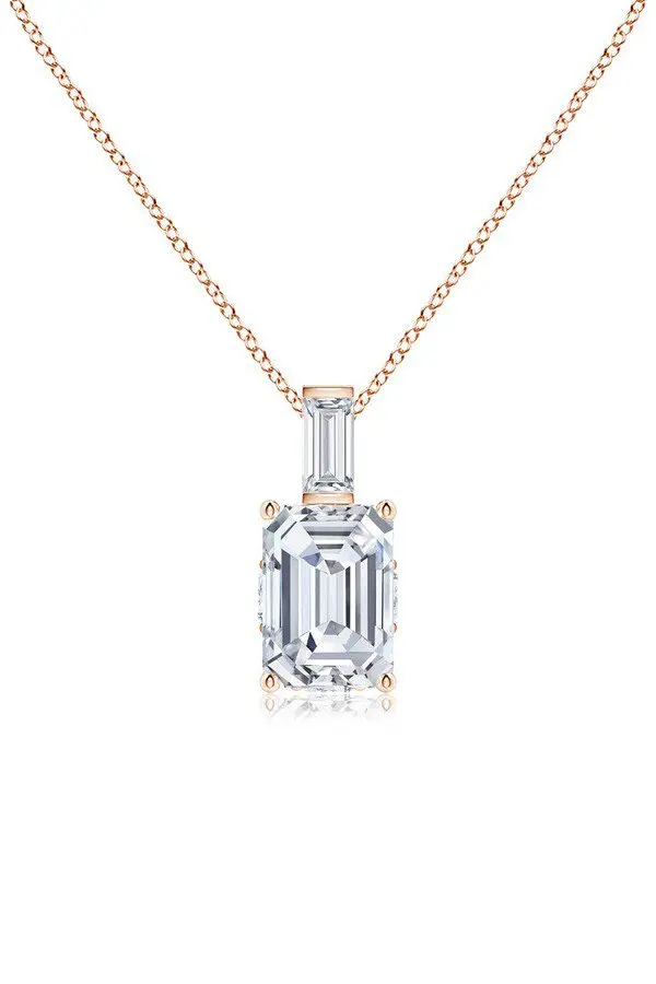 Natori Orient Express Lab-grown 14k & Emerald Cut Diamond Pendant Necklace - Gold