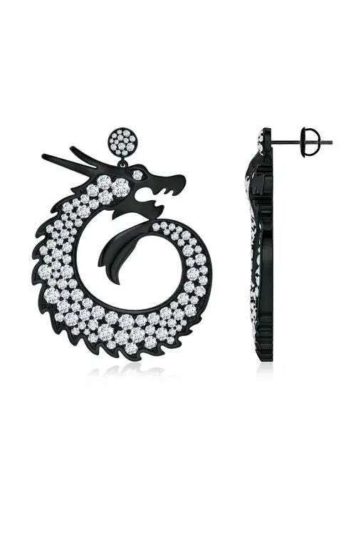 Natori Dragon Lab-grown Diamond Drop Earrings